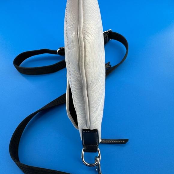 Coach | Bags | Coach Chalk Pebbled Leather Flap Front Crossbody Bag ...